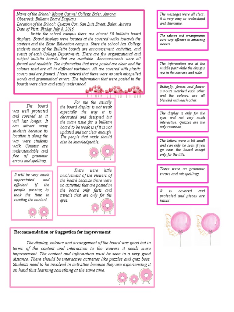 Board Display Answer | PDF | Teachers | Learning