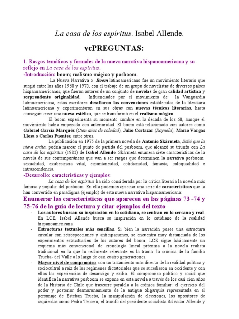 La casa de los espíritus