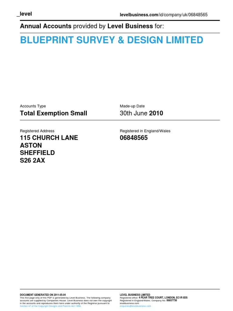 Blueprint Survey | PDF