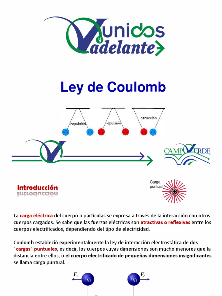 Ley de Coulomb | Descargar gratis PDF | Fuerza | Ingenieria Eléctrica