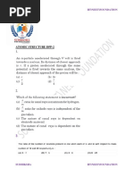 Atomic Structure Pyq | PDF