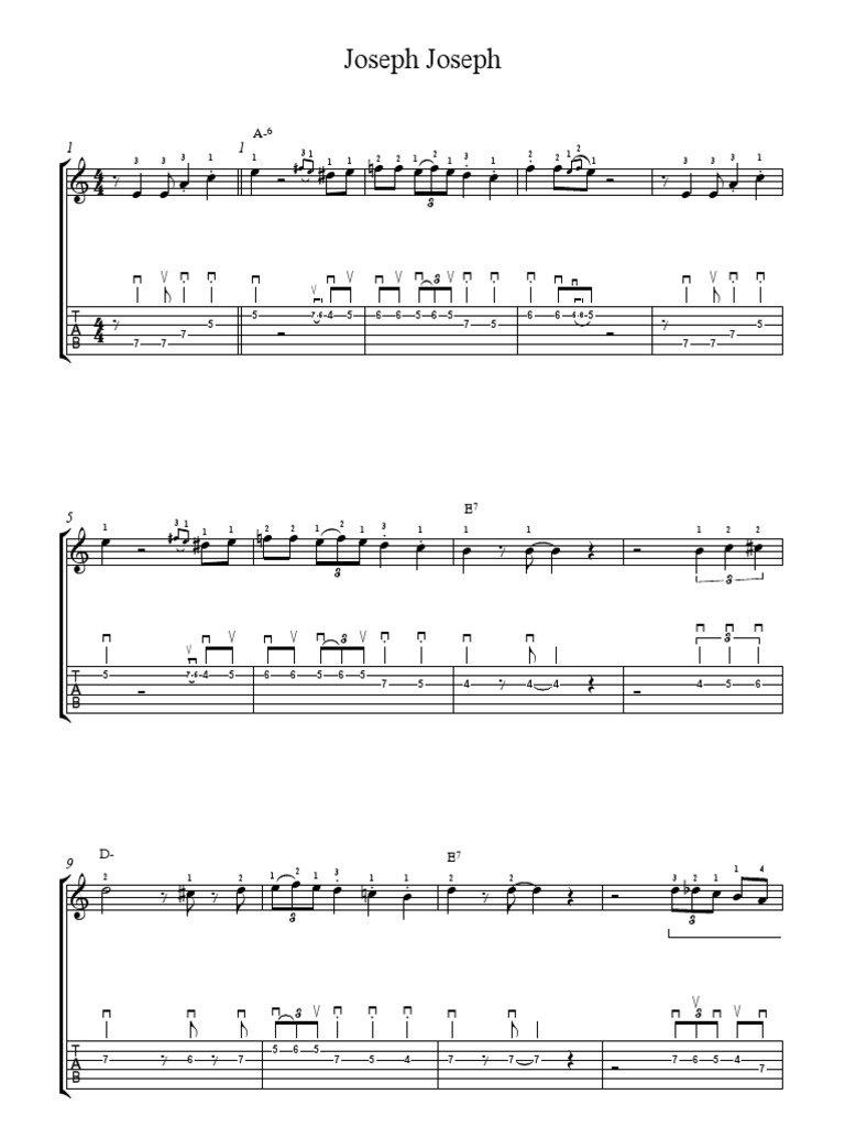 Joseph Joseph - Complete | PDF | Pitch (Music) | Harmony