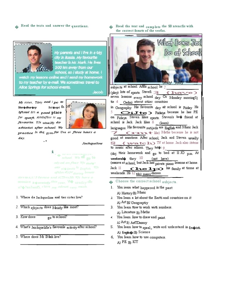 Workbook Unit 1 Page 2 | PDF