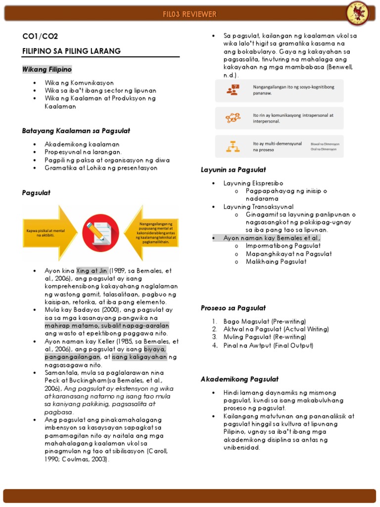 Fil03 Co1 Co2 Rebyuwer | PDF