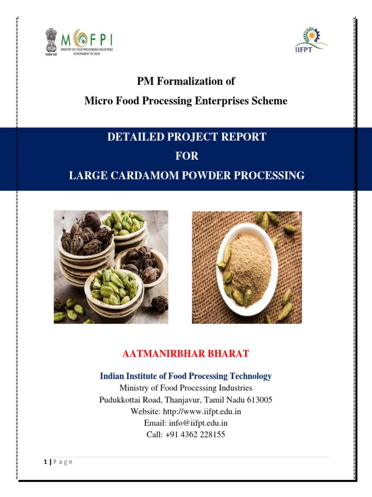 PM Formalization of Micro Food Processing Enterprises Scheme | Download ...
