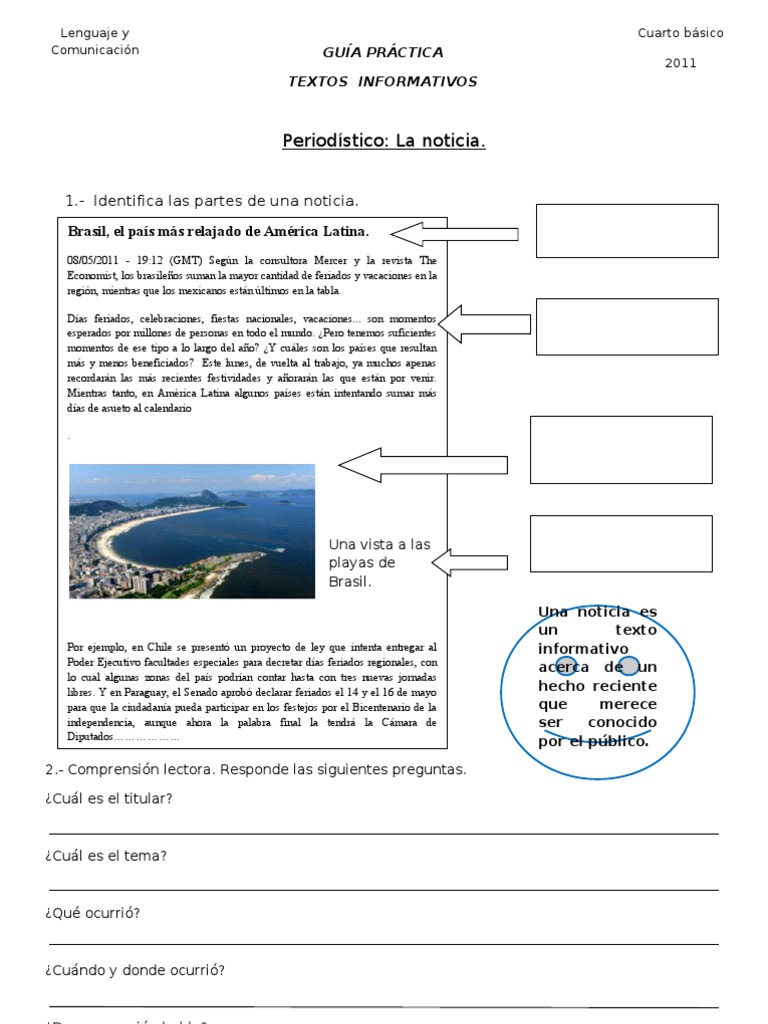 GUÍA PRÁCTICA TEXTOS INFORMATIVOS