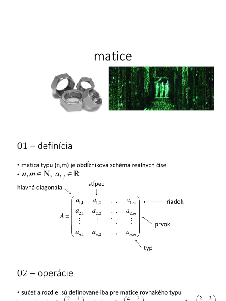 02 Matice | PDF