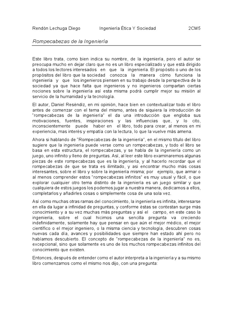 Rendon Lechuga Diego 2CM5-Rompecabezas de La Ingeniería | PDF ...