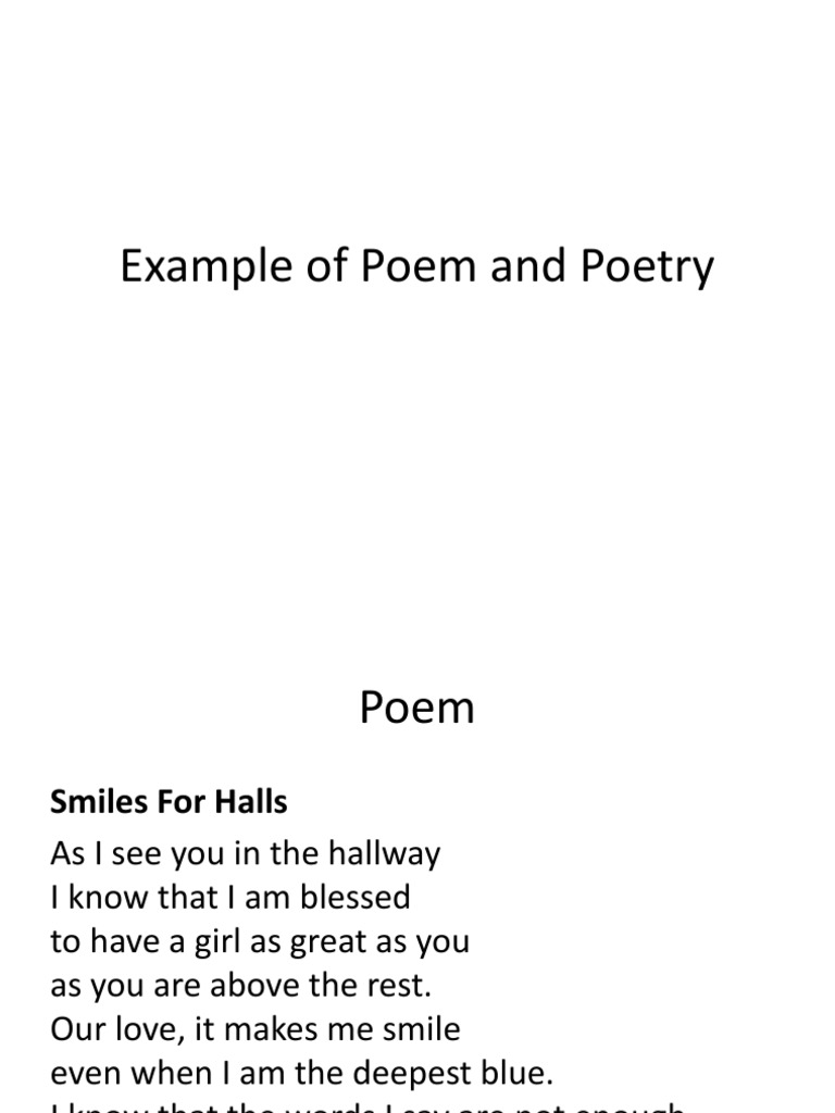 Examples of Short Poems and Stanzas | PDF | Poetry
