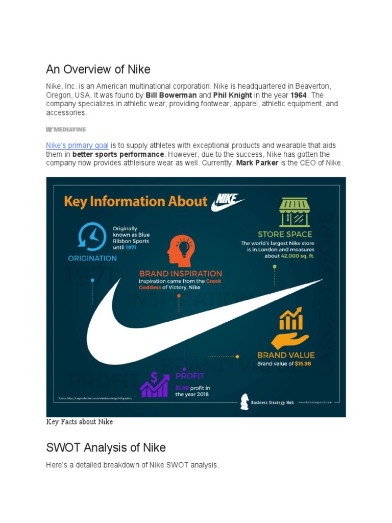 An Overview of Nike | PDF | Nike | Brand
