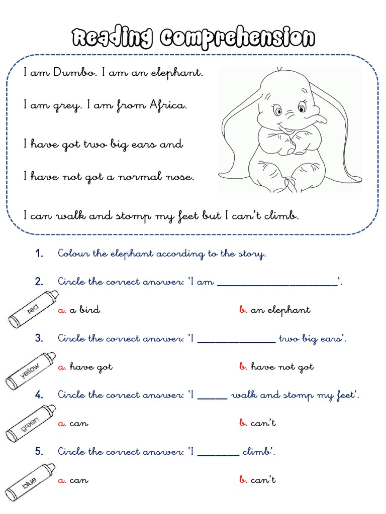 Reading Comprehension Easy | PDF