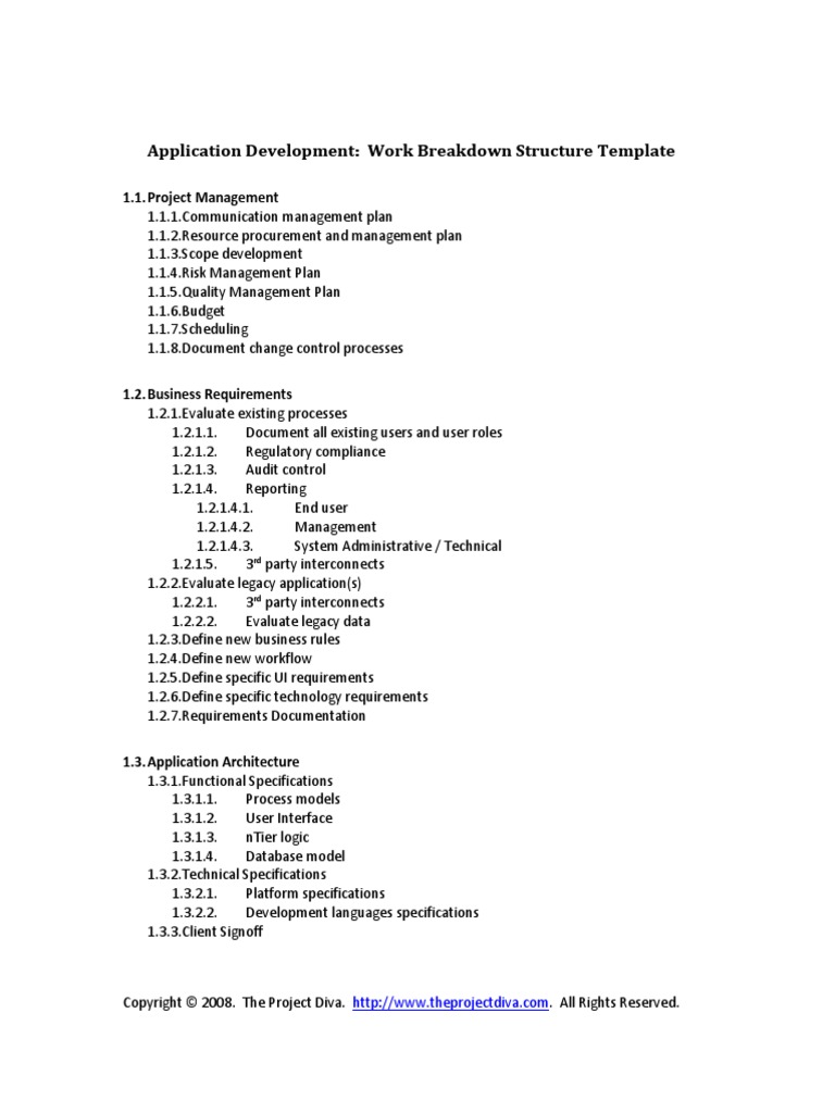 Application Development Wbs | PDF | Android (Operating System ...