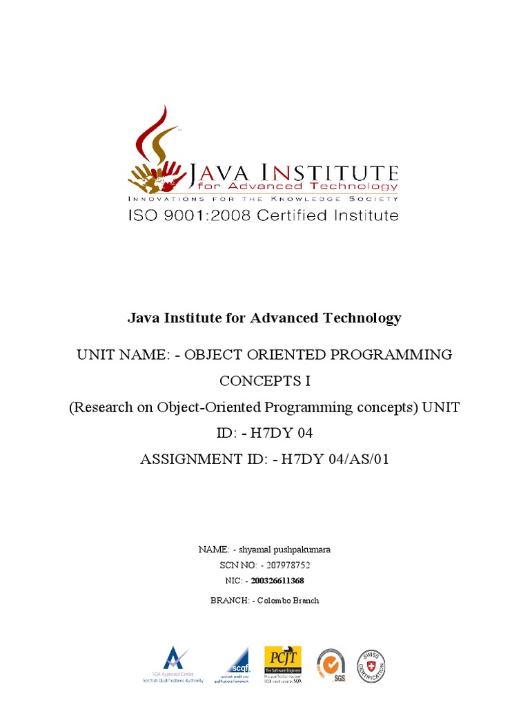 Oopc Complete 01 | PDF | Method (Computer Programming) | Class (Computer Programming)