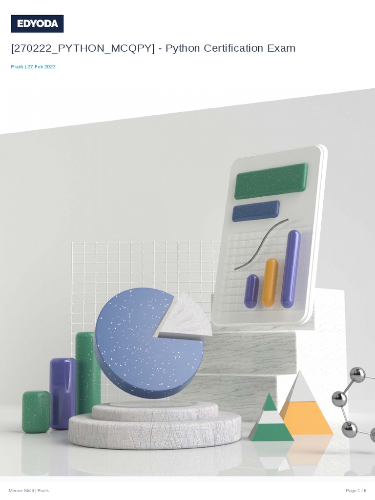 (270222 - PYTHON - MCQPY) - Python Certification Exam: Pratik - 27 Feb ...