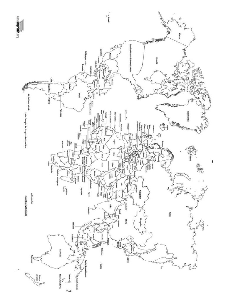 MAPAMUNDI para Colorear | PDF