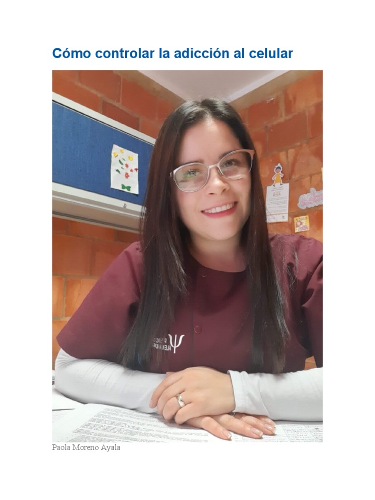 Cómo Controlar La Adicción Al Celular | PDF | Teléfonos móviles | Sicología