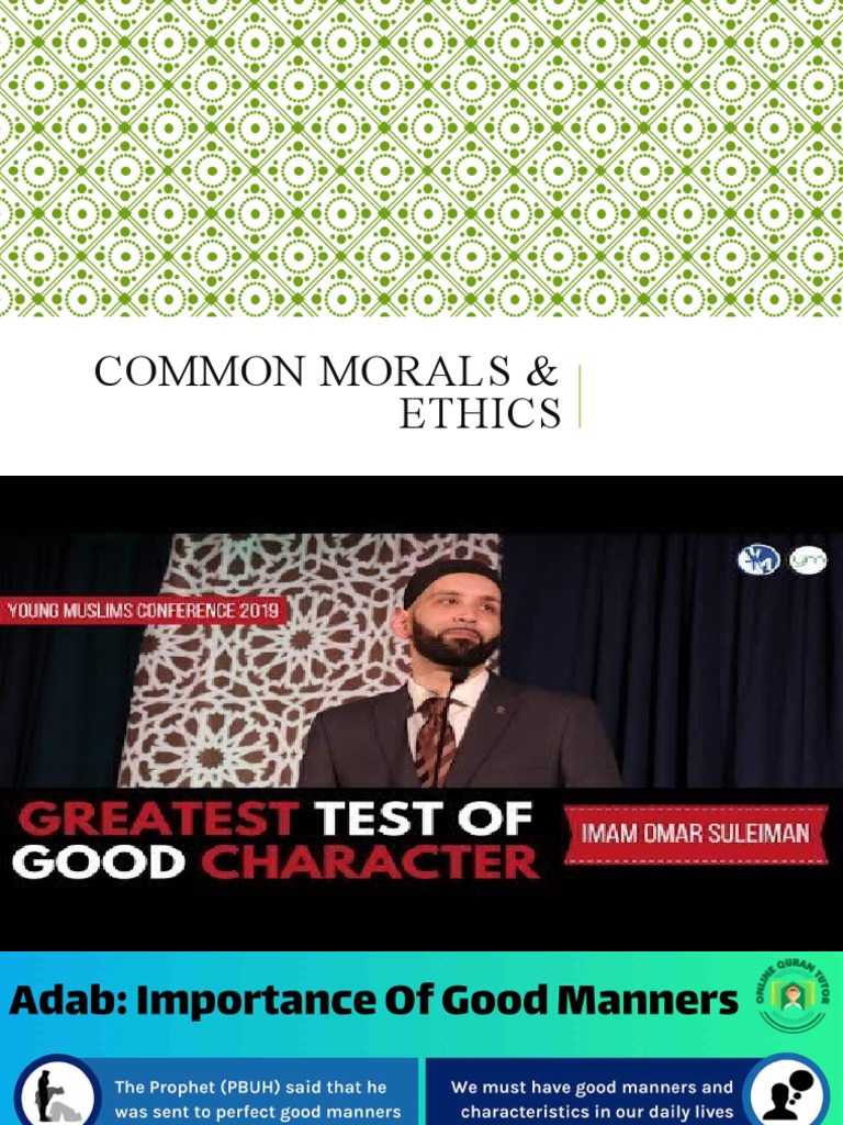 Common Morals & Ethics | PDF | Career & Growth