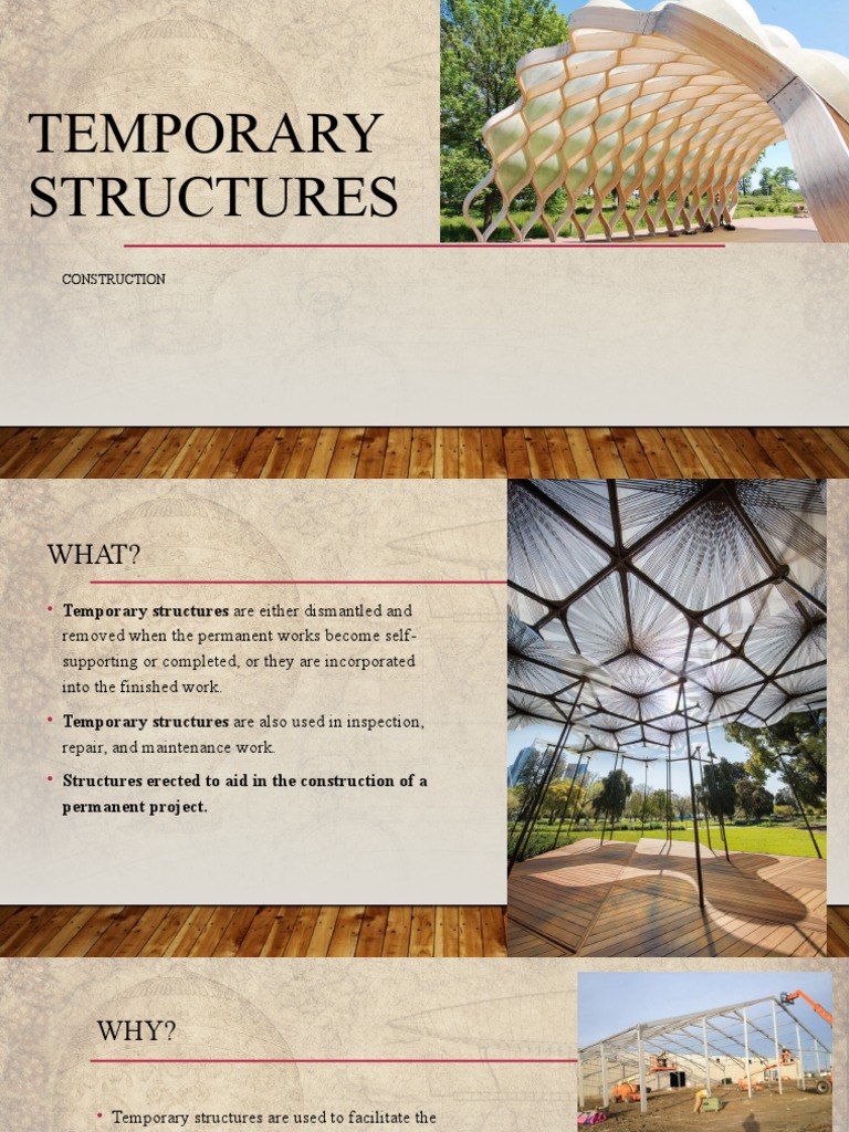 Temporary Structures: Materials & Uses | PDF | Textiles | Bamboo