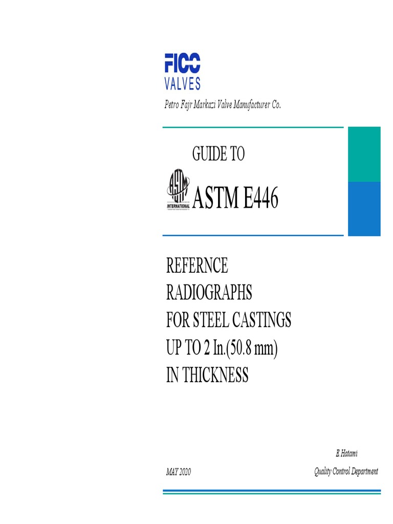 Guide To Astm E446 | PDF | Casting (Metalworking) | Materials Science