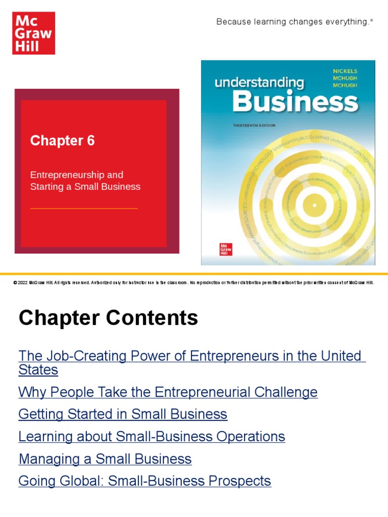 Entrepreneurship and Starting A Small Business: Because Learning ...