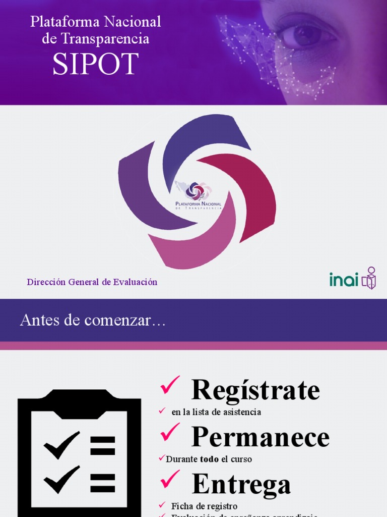 Presentación Taller SIPOT 30 VIII 16 | PDF | Ventana (informática ...