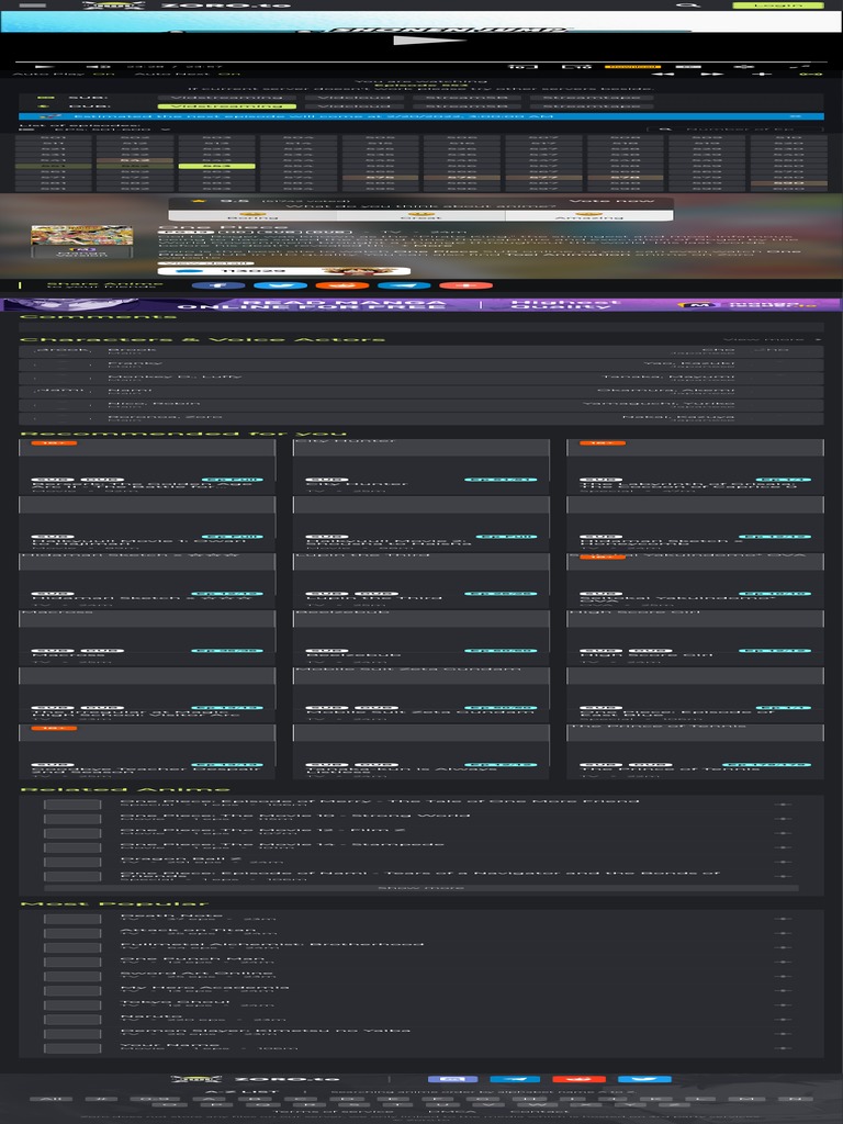 Watch One Piece English SubDub Online Free On Zoro - To | PDF | Anime