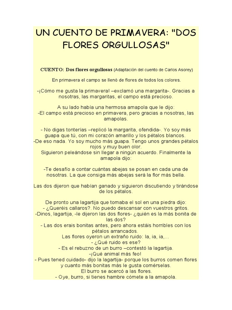 Un Cuento de Primavera | PDF