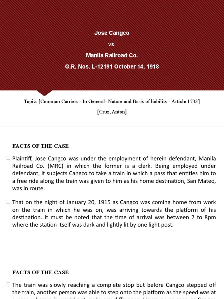 Legal Liabilities of Common Carriers | PDF | Negligence | Legal Liability