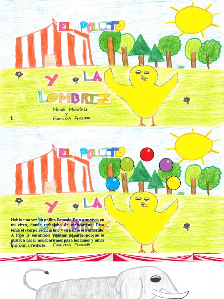 Fábula El Pollito y La Lombriz Miércoles 28 de Julio 2021 | PDF