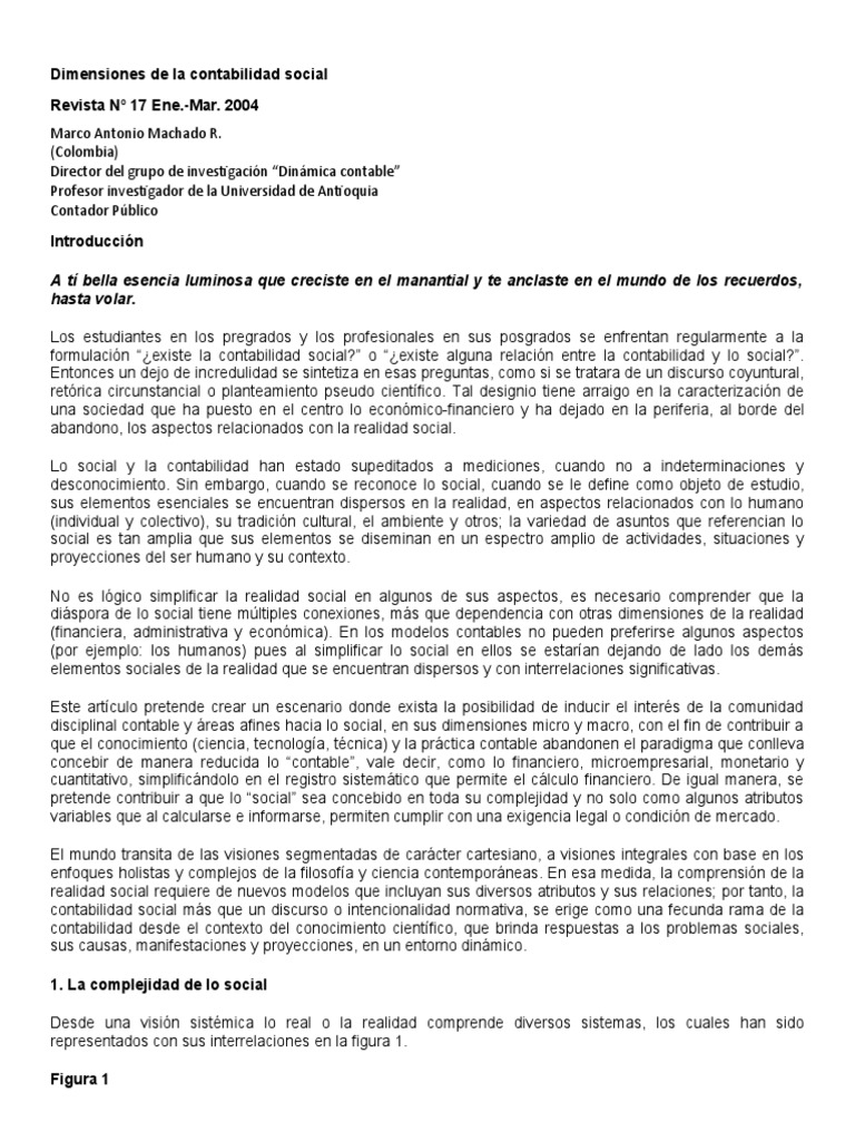 Dimensiones de La Contabilidad Social | PDF | Contabilidad | Macroeconómica