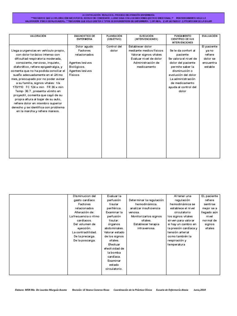 Formato de Pae | PDF | Dolor | Hemodinámica