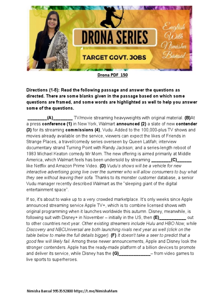Drona PDF 150: Nimisha Bansal 9953592800 Https://T.Me/Nimishamam | PDF | Pay Television ...