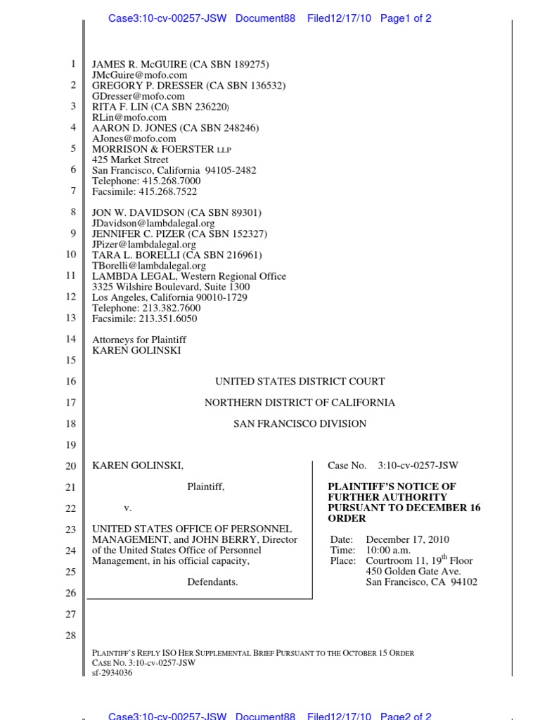 3:10-cv-00257 #88 | PDF | Judiciaries | Government Information