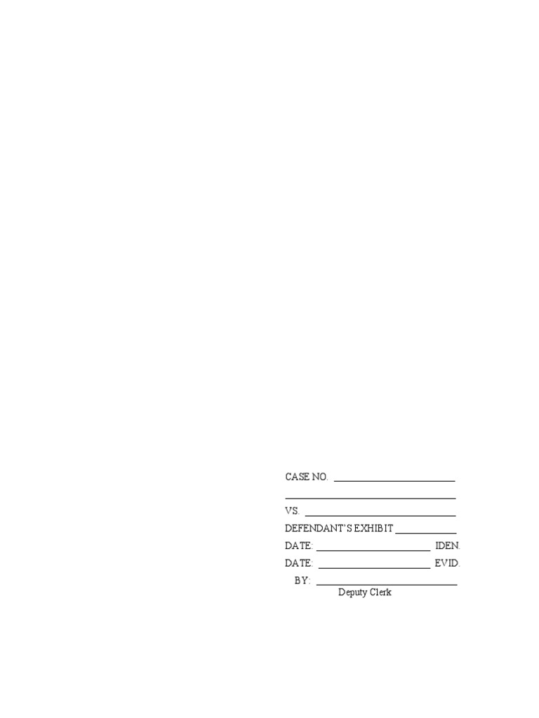 AZ Dist CT Defendants Exhibit Cover Sheet | PDF