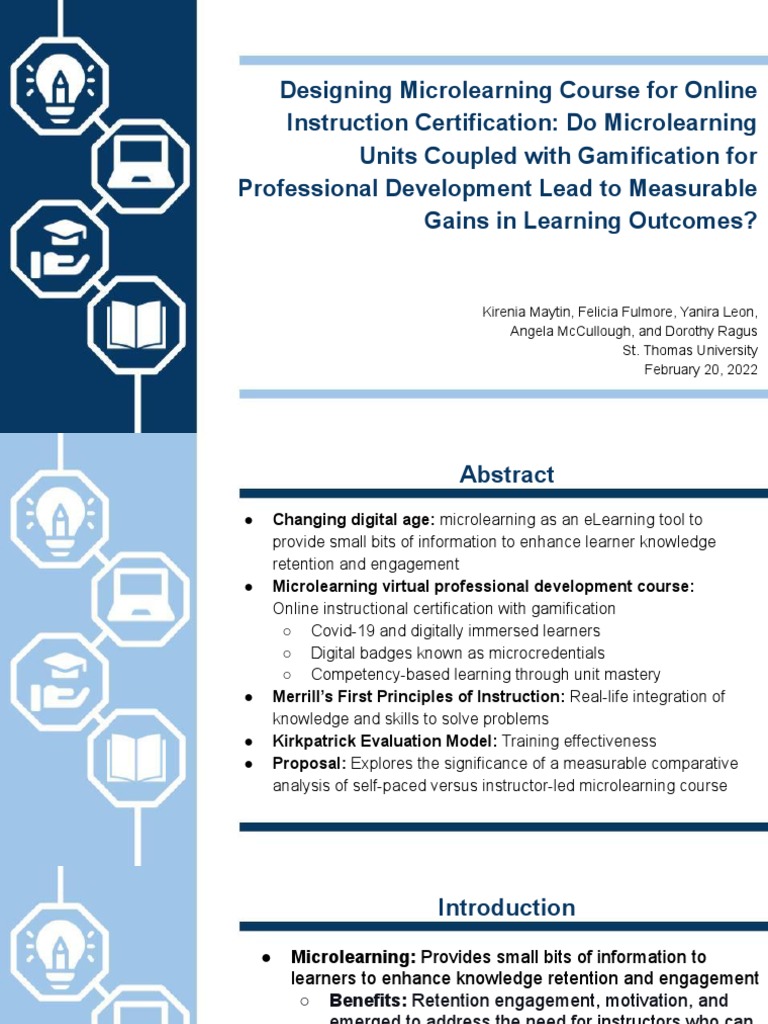 Microlearning Presentation | PDF | Educational Technology | Learning