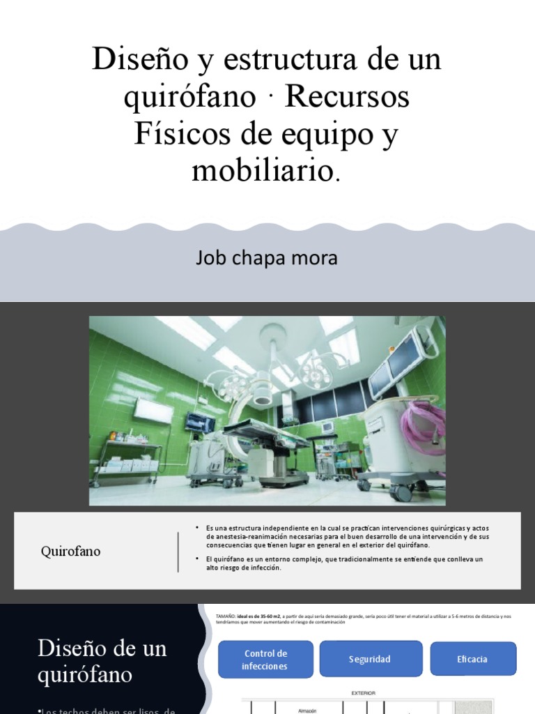 Diseño y Estructura de Un Quirófano Recursos | PDF | Hospital | Cuidado ...