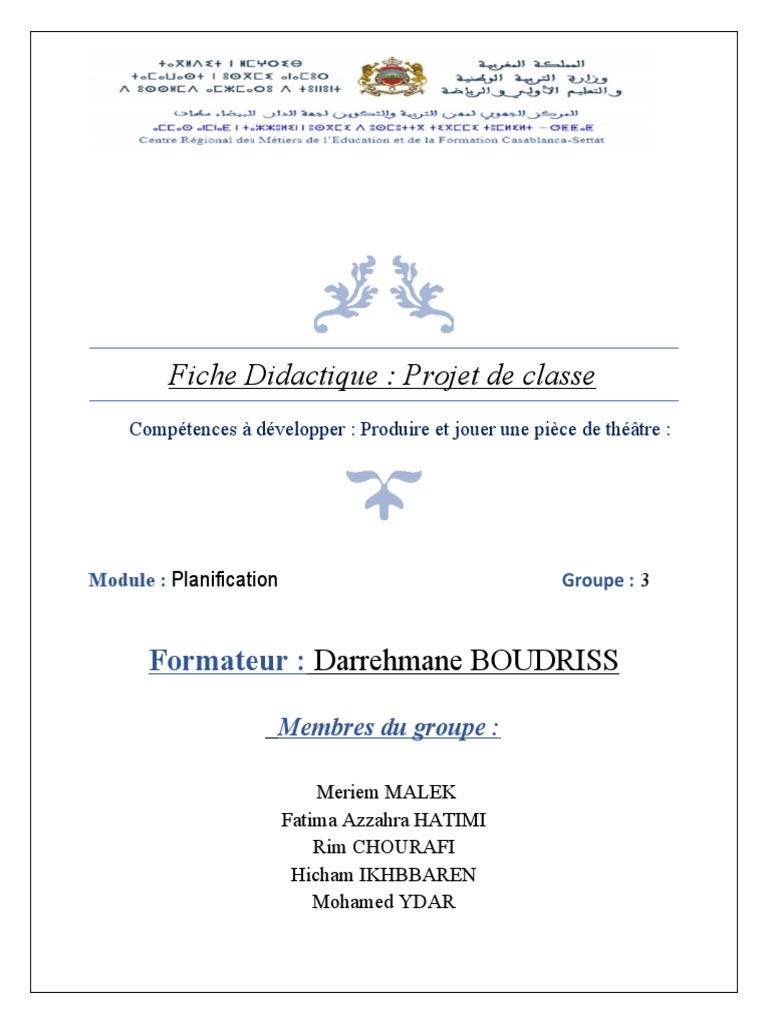 Projet de Théâtre en Classe | PDF | Théâtre | Acteur