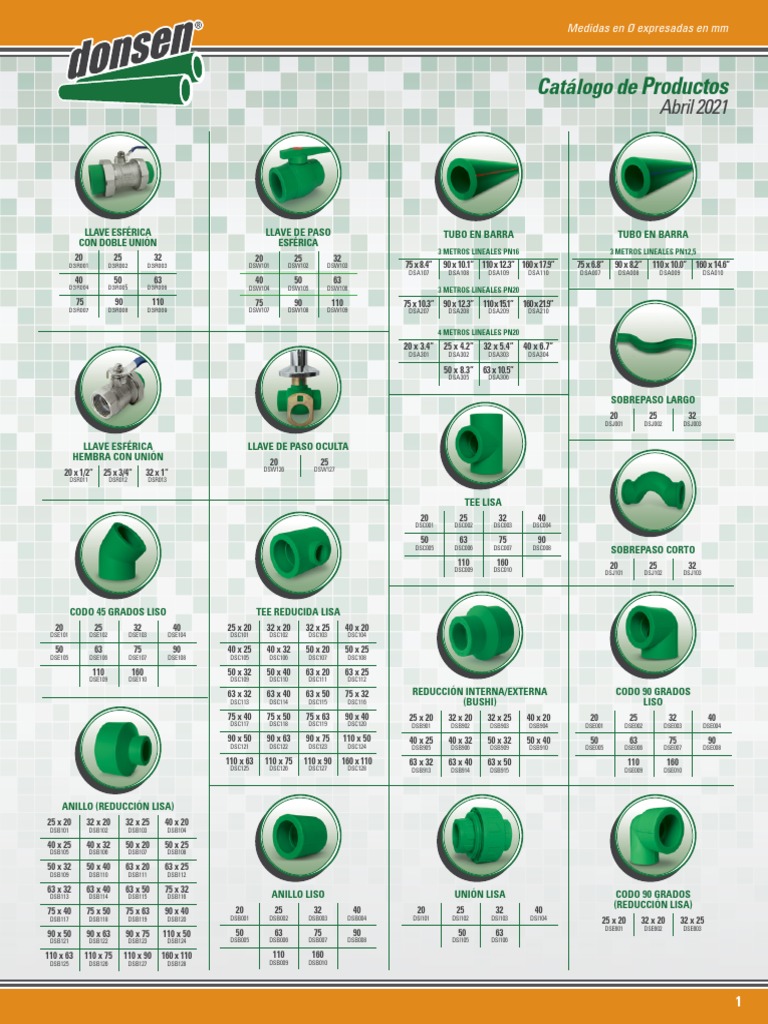 Catalogo De Productos Donsen Ppr 2021 Pdf