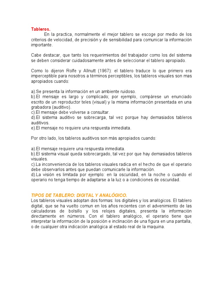 Table Ros | PDF | Factores humanos y ergonomía | Electrónica