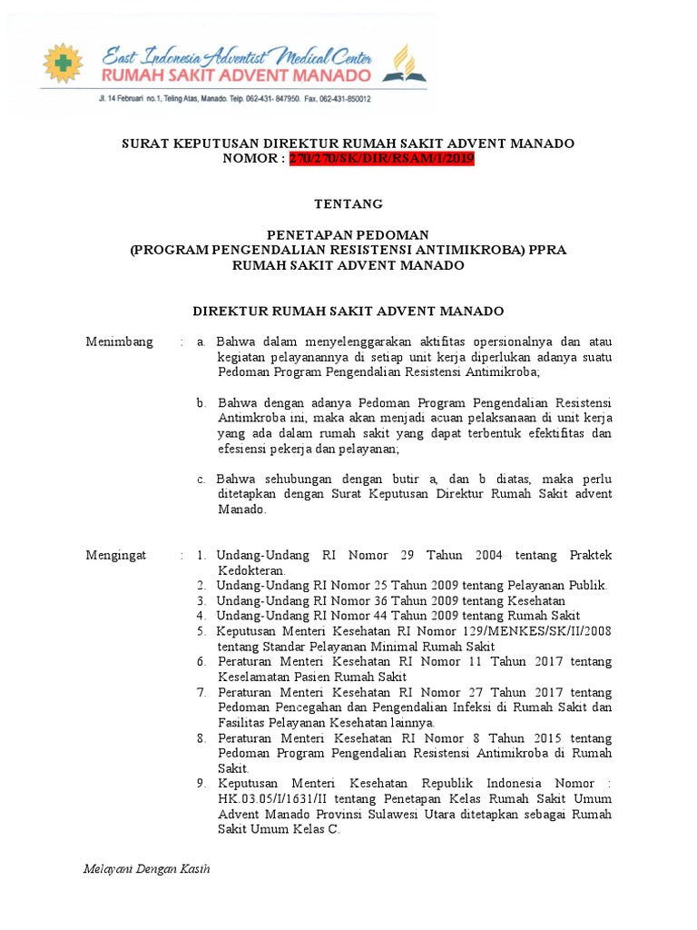 SK Pedoman PPRA | PDF