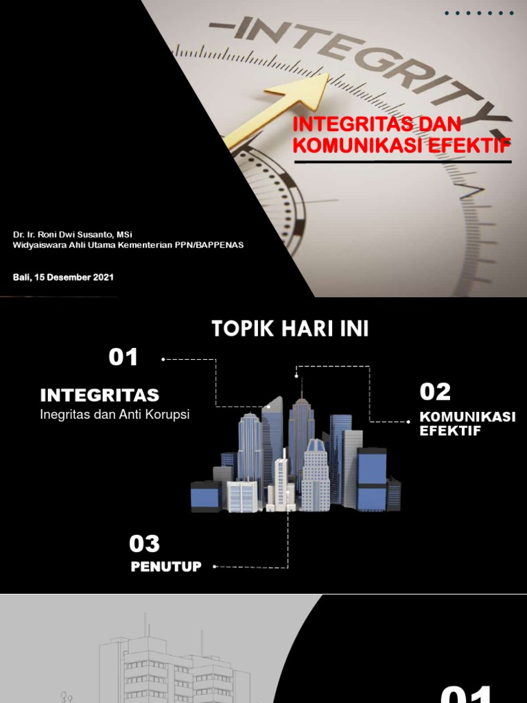 Integritas Dan Komunikasi Efektif | PDF