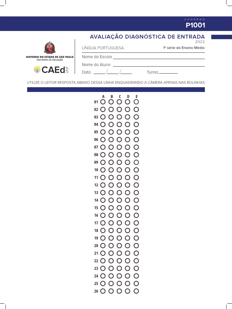 Gabarito Prova CAED 2025 | PDF | Celulares | Romeu e Julieta