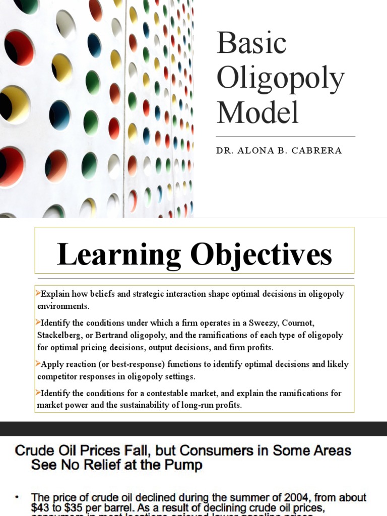 Chapter 9 Basic Oligopoly Model | PDF | Oligopoly | Profit (Economics)