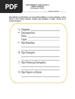 Grade 5 Performance Task Epp | PDF