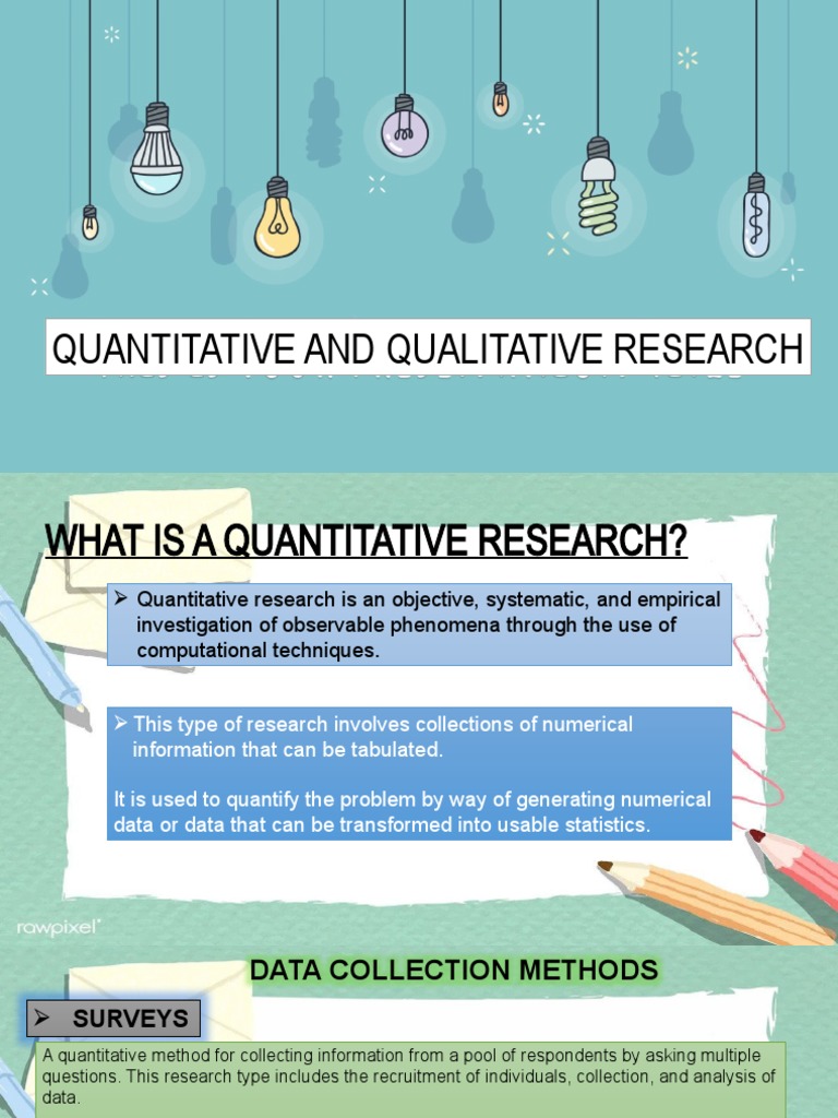 Quanti Quali - Choosing and Formulating Title | PDF | Quantitative ...