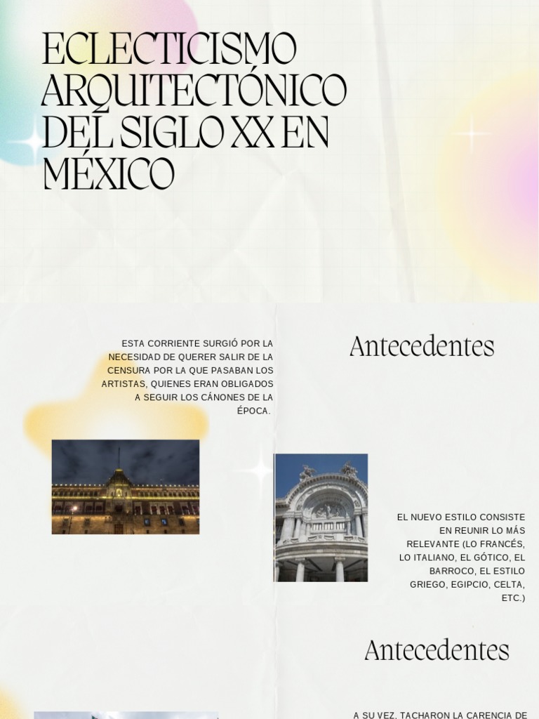 Eclecticismo arquitectónico en México | PDF