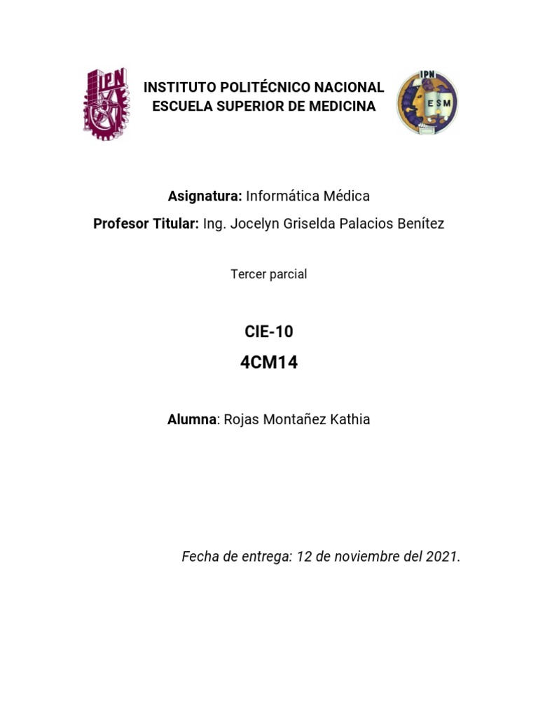 Cie 10 | PDF | Ciencias de la Salud