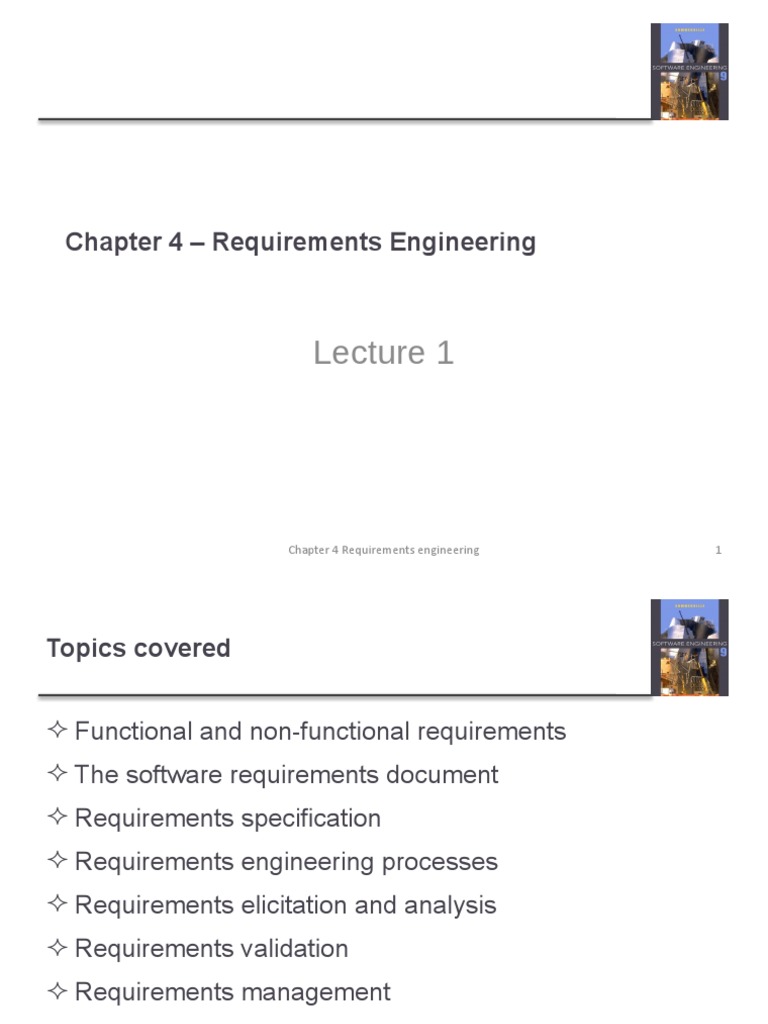 1 Chapter 4 Requirements Engineering | PDF