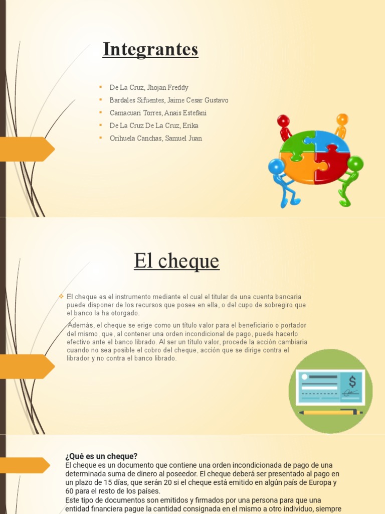 Qué es un cheque y su función | PDF | Cheque | Bancos