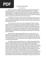 Things Fall Apart Chapter 1 | PDF